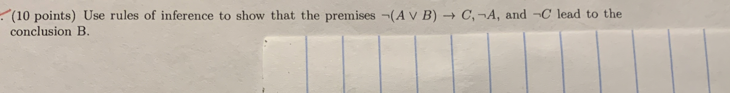 Solved (10 ﻿points) ﻿Use rules of inference to show that the | Chegg.com
