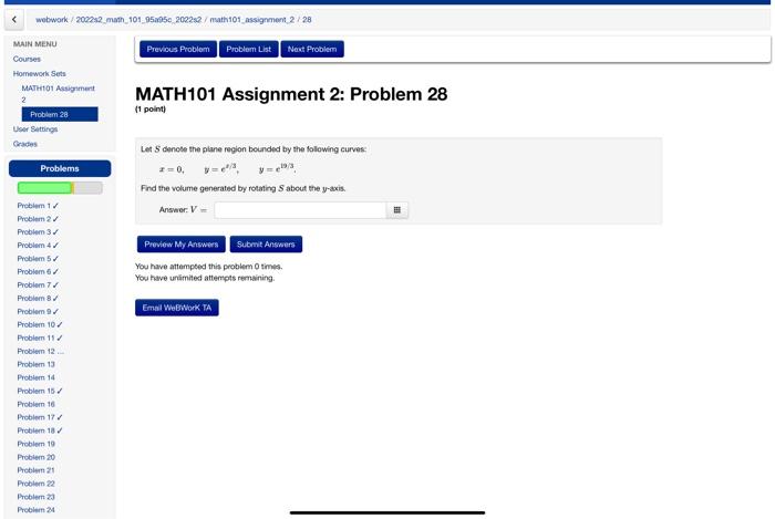 Solved MATH101 Assignment 2: Problem 28 (1 point) Let 5 | Chegg.com