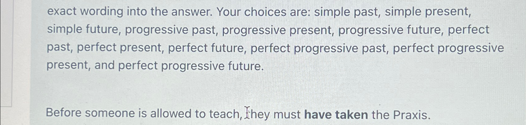 Solved exact wording into the answer. Your choices are: | Chegg.com