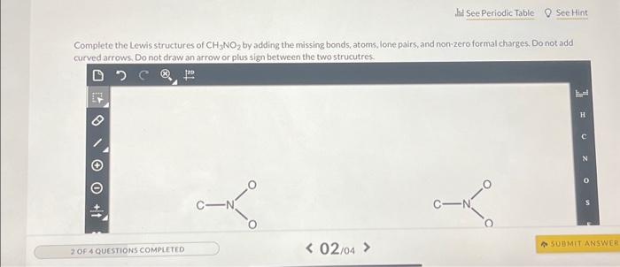 Solved 2 OF 4 QUESTIONS COMPLETED Complete the Lewis | Chegg.com