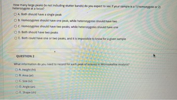 Solved How many large peaks (ie not including stutter bands) | Chegg.com