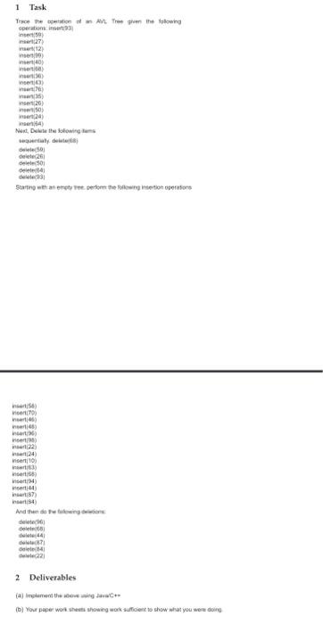 Solved It needs to be in a JAVA code that implements these | Chegg.com