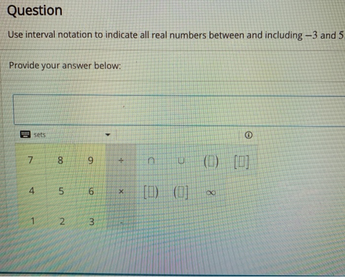 Solved Question Use interval notation to indicate all real | Chegg.com