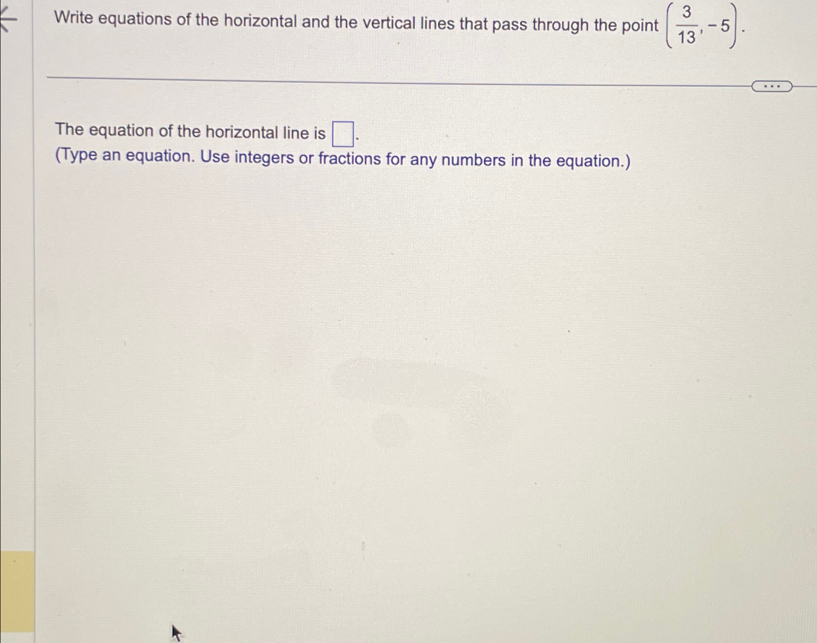 Solved Write equations of the horizontal and the vertical | Chegg.com