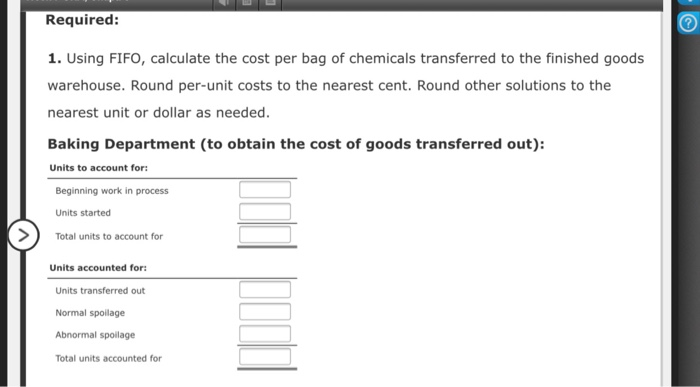 Appendix: Normal and Abnormal Spoilage in Process | Chegg.com