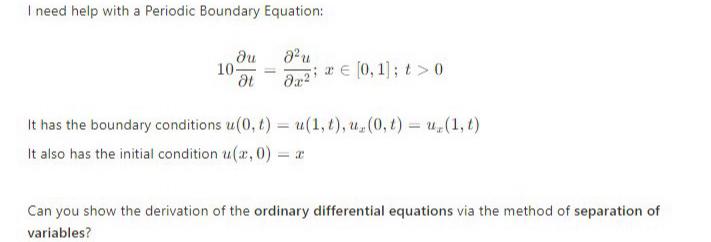 Topic: Periodic Boundary Equation | Chegg.com