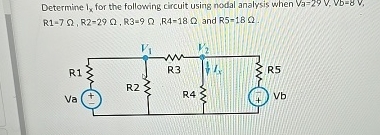 Solved Determine lx ﻿for the following circuit using nodal | Chegg.com