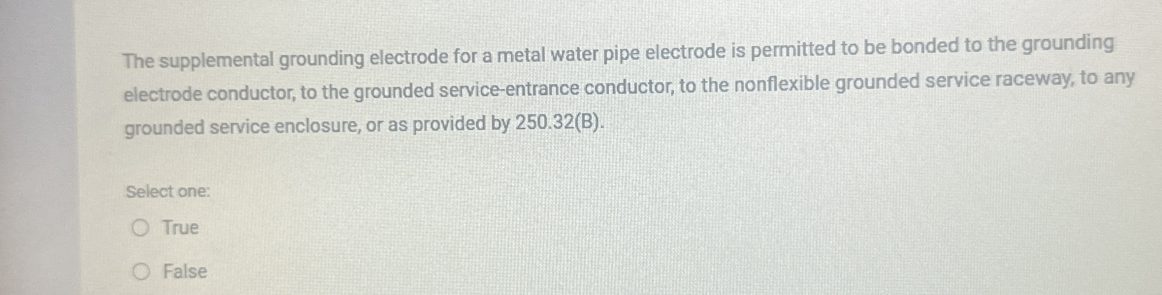 The supplemental grounding electrode for a metal | Chegg.com