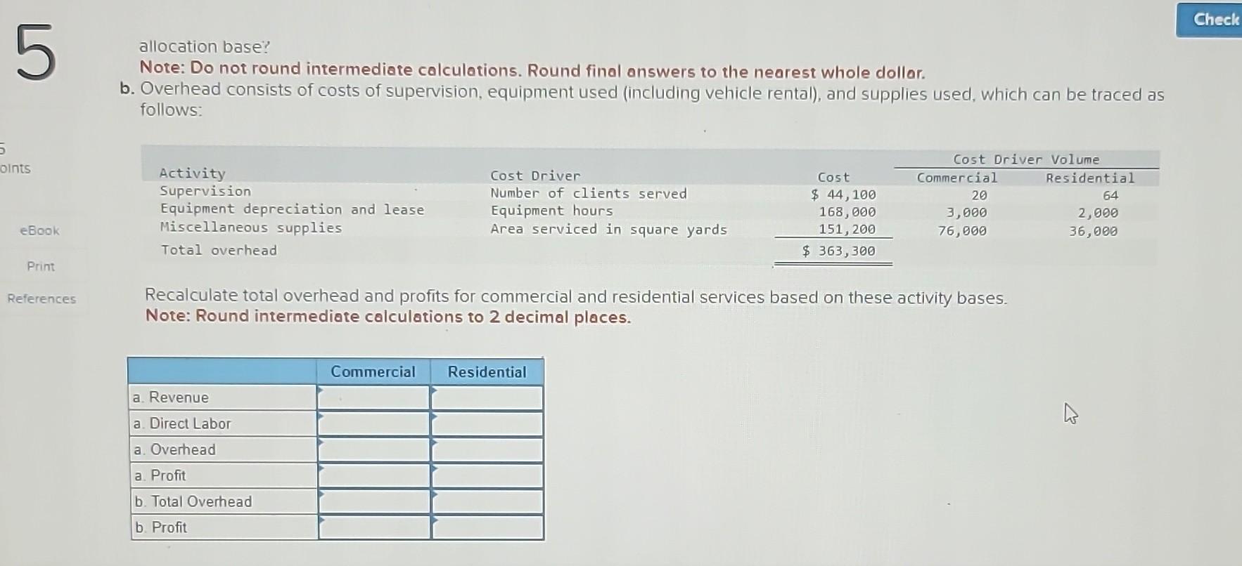 Solved Exercise 9-43 (Algo) Activity-Based Costing in a | Chegg.com