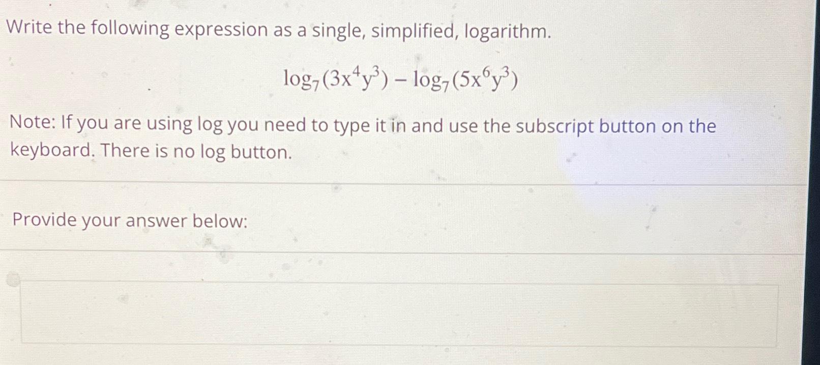 Solved Write the following expression as a single, | Chegg.com