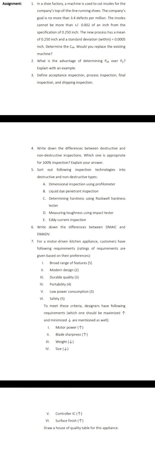 Assignment: , 1. ﻿In a shoe factory, a machine is | Chegg.com