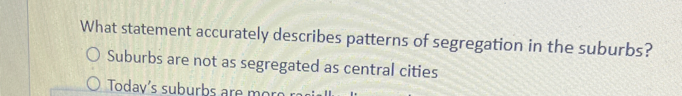 Solved What statement accurately describes patterns of | Chegg.com