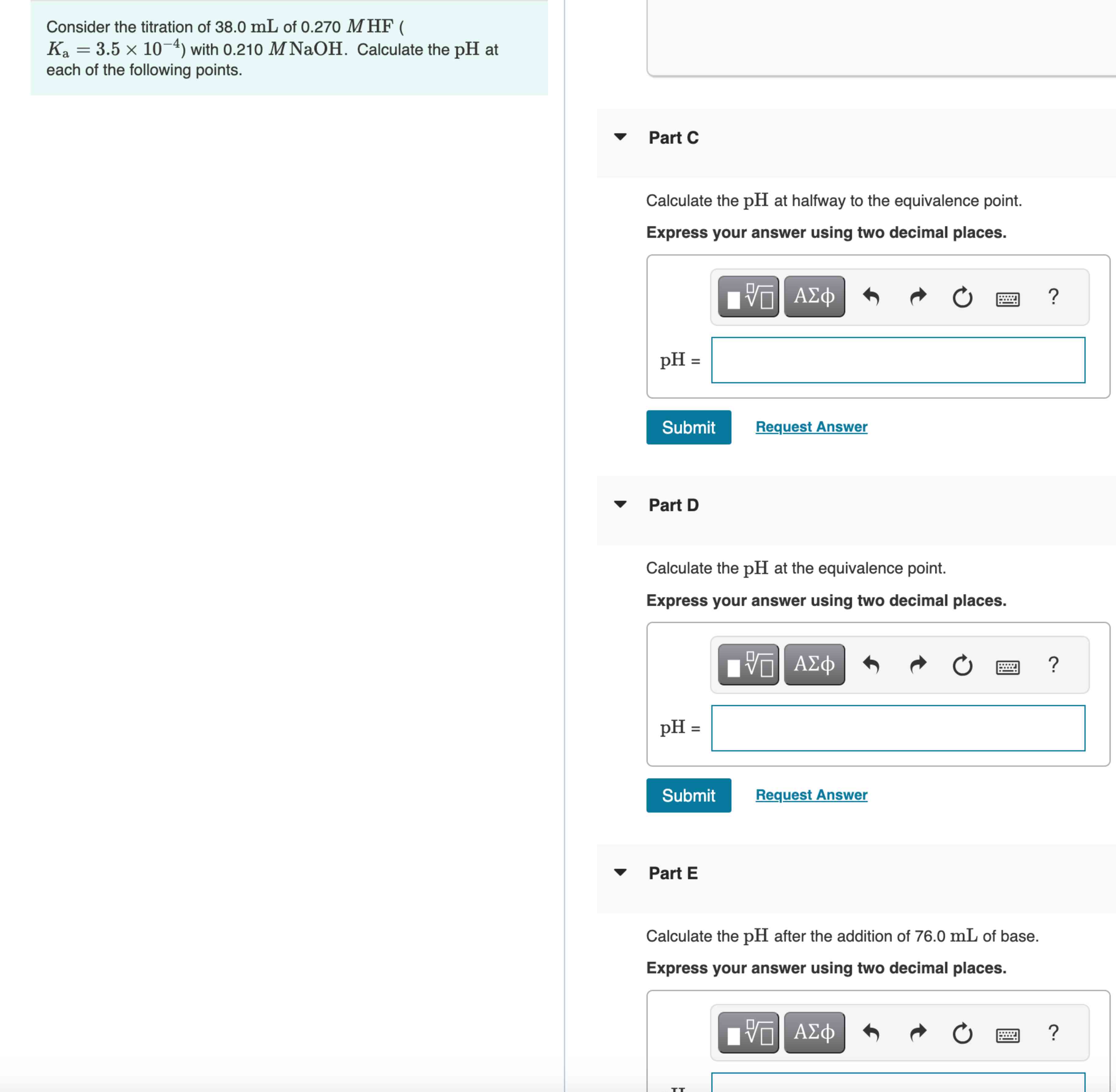 Solved PLEASE SOLVE PARTS C,D, ﻿and E!!! ﻿ThanksConsider the | Chegg.com