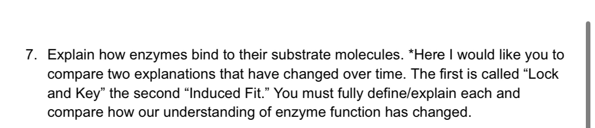 Solved Explain how enzymes bind to their substrate | Chegg.com