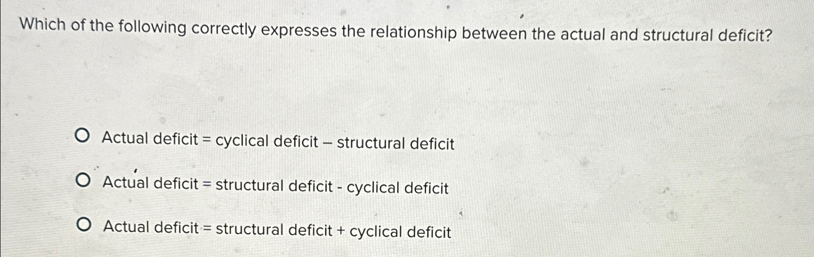 Solved Which of the following correctly expresses the | Chegg.com