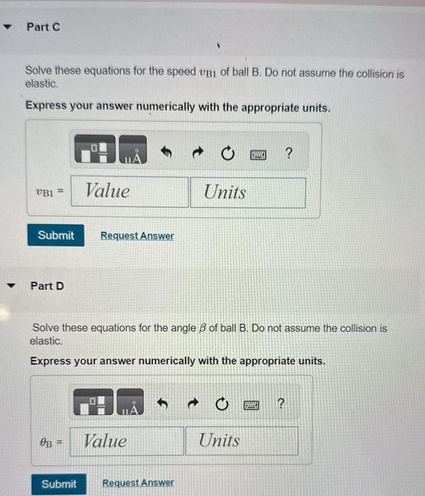 Solved Billiard ball A of mass mA=0.115 kg moving with speed | Chegg.com