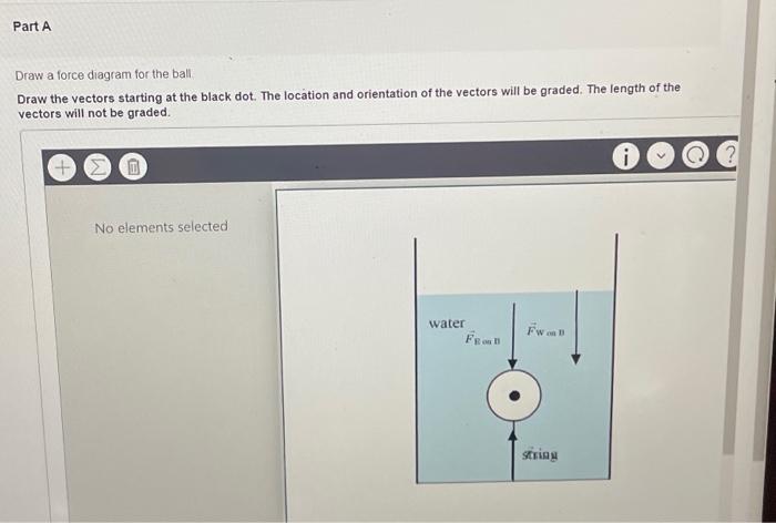 Solved A 30.0-g ball with volume 37.5 cm3 is attached to the | Chegg.com