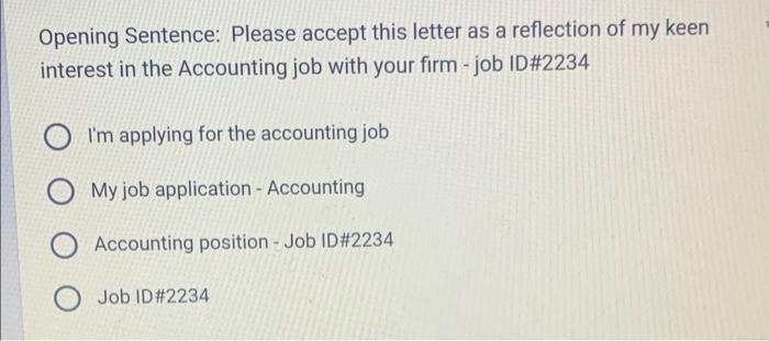 Read the sample of opening paragraphs from business | Chegg.com