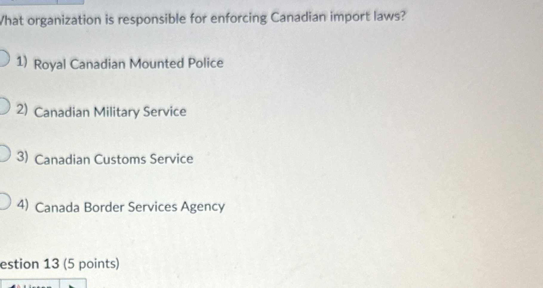 Solved That organization is responsible for enforcing | Chegg.com