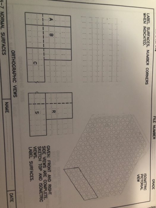 Solved FILE NUMBER GRADE LABEL SURFACES, NUMBER CORNERS WHEN | Chegg.com Solved FILE NUMBER GRADE LABEL SURFACES, NUMBER CORNERS WHEN | Chegg.com