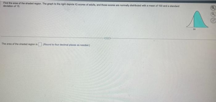 Solved Find bhe aree of the nhaded region. The graph to the | Chegg.com