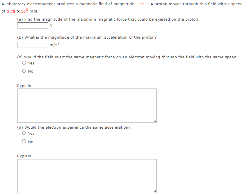 Solved A laboratory electromagnet produces a magnetic field | Chegg.com