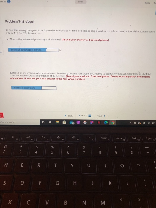 Solved blems Soved Help Problem 7-13 (Algo) In an initial | Chegg.com