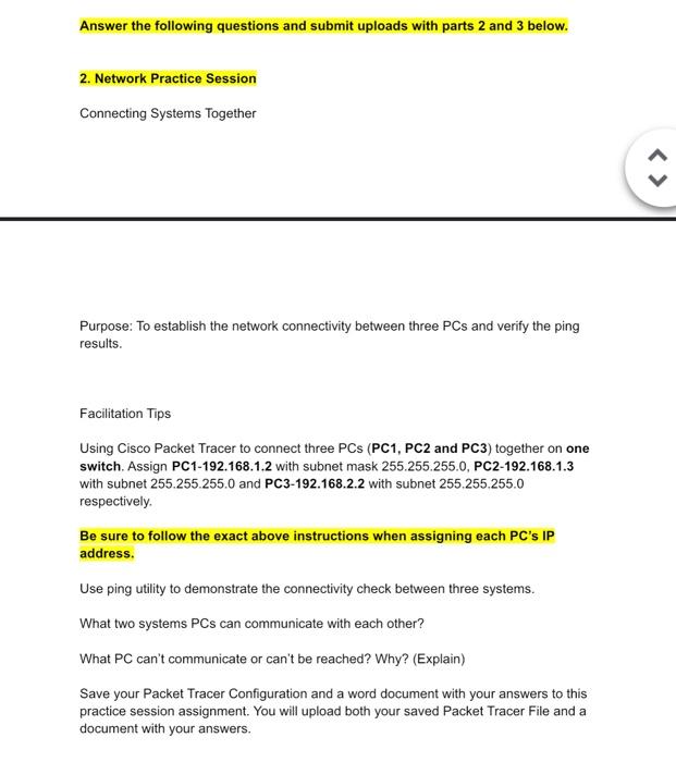 Solved 1. What are the two parts of an IPv4 address (An IP | Chegg.com