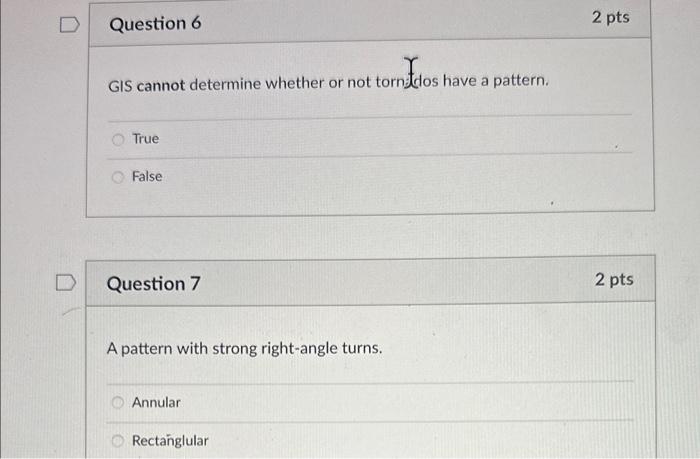 Solved GIS cannot determine whether or not torntdos have a | Chegg.com