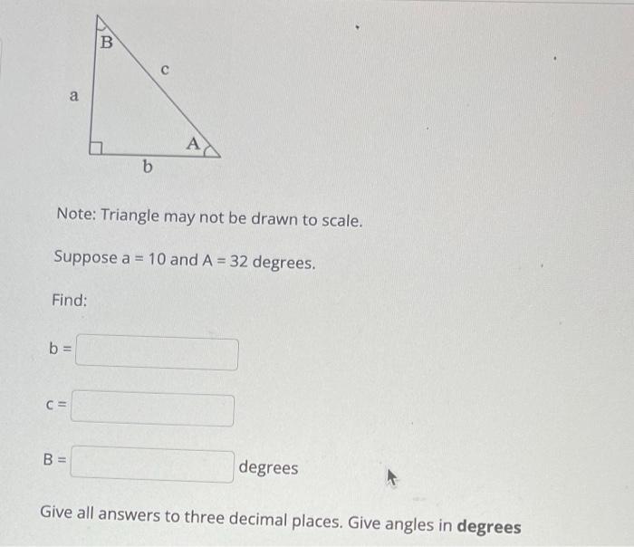 Solved Note: Triangle may not be drawn to scale. Suppose | Chegg.com