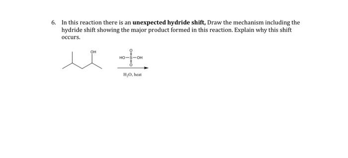 Solved In this reaction there is an unexpected hydride | Chegg.com Solved In this reaction there is an unexpected hydride | Chegg.com