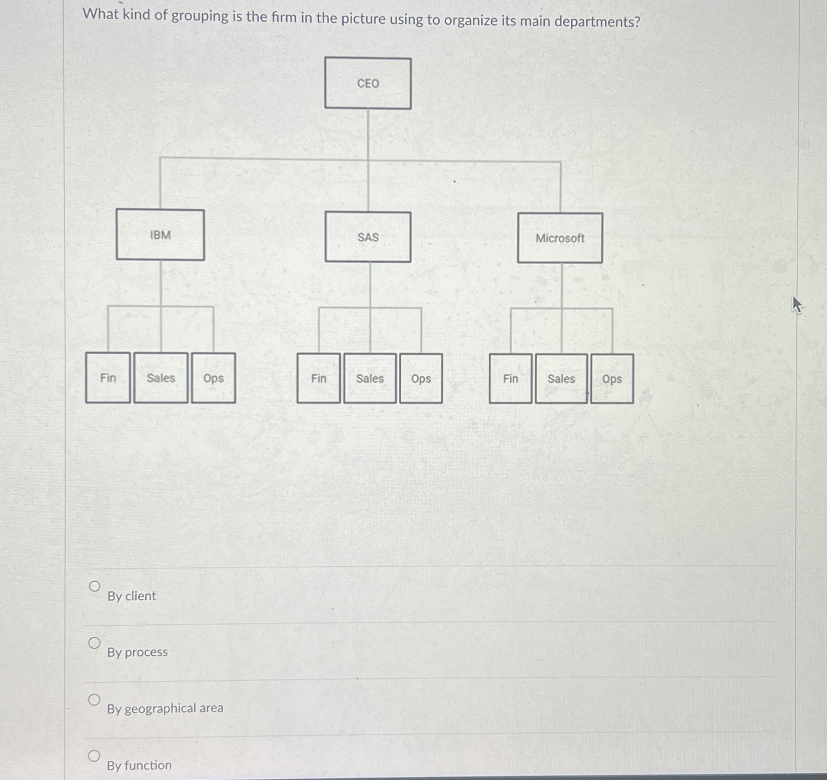Solved What kind of grouping is the firm in the picture | Chegg.com