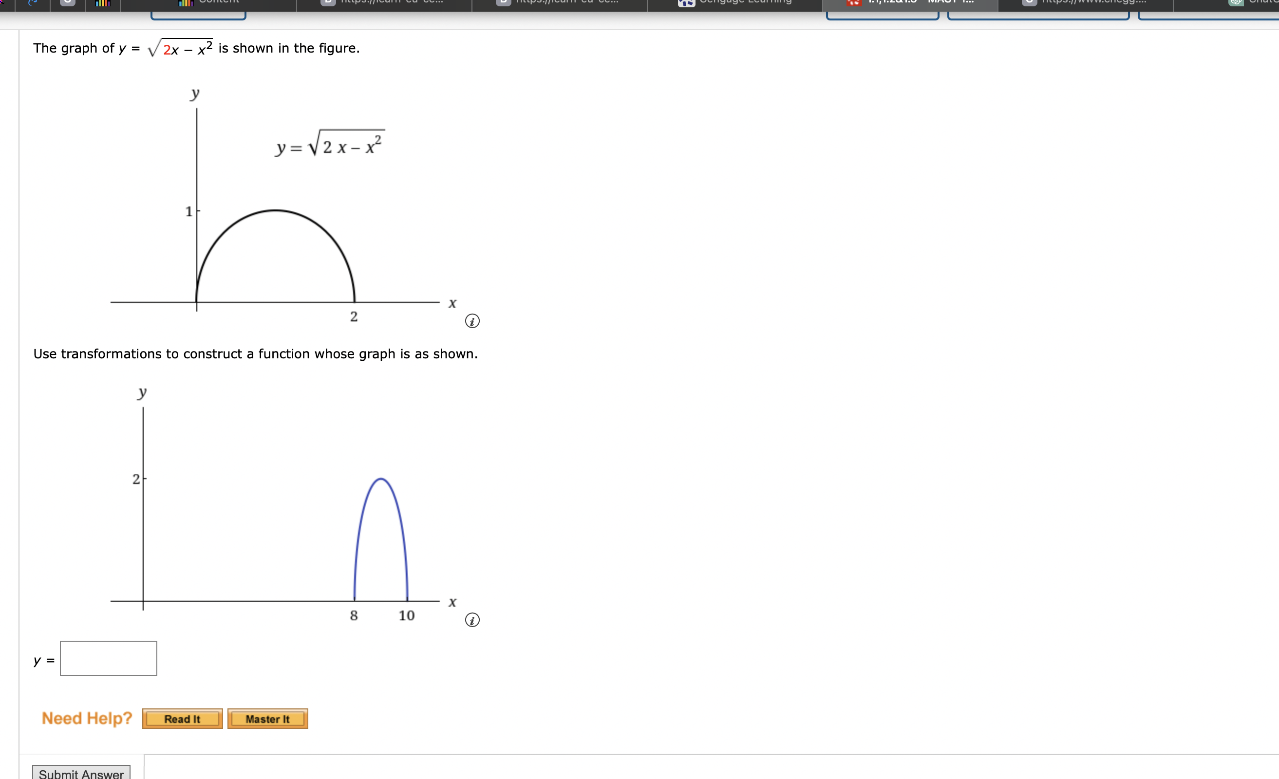 Solved The graph of y=2x-x22 ﻿is shown in the figure.Use | Chegg.com