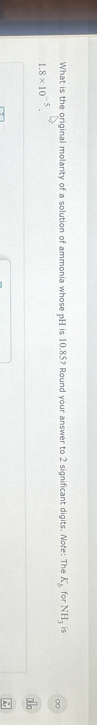 Solved What is the original molarity of a solution of | Chegg.com