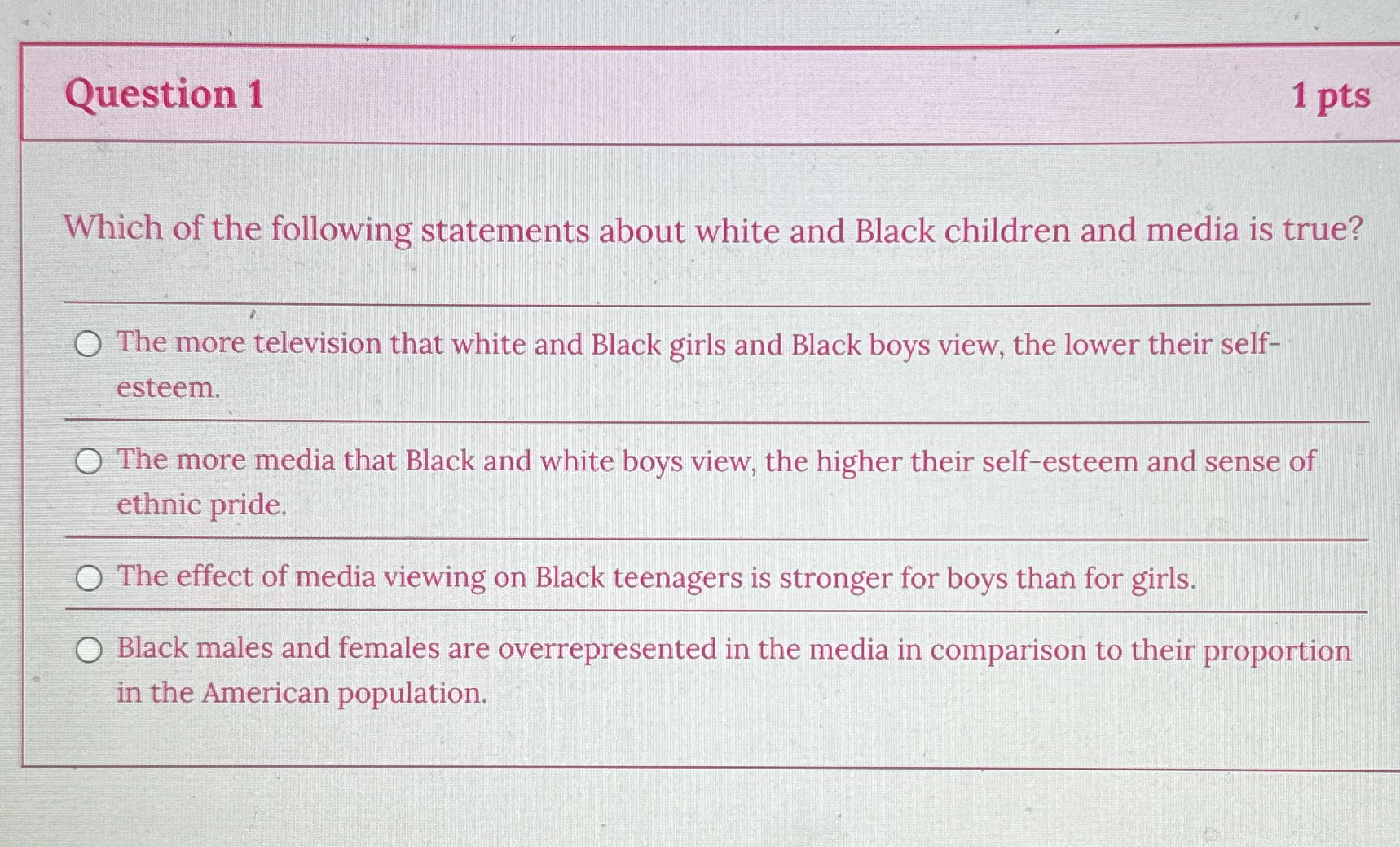 Solved Question 11 ﻿ptsWhich of the following statements | Chegg.com