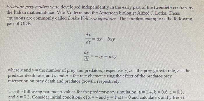 Solved Please Solve Using Eulers Method By Hand And Showing