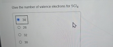 Solved Give the number of valence electrons for | Chegg.com