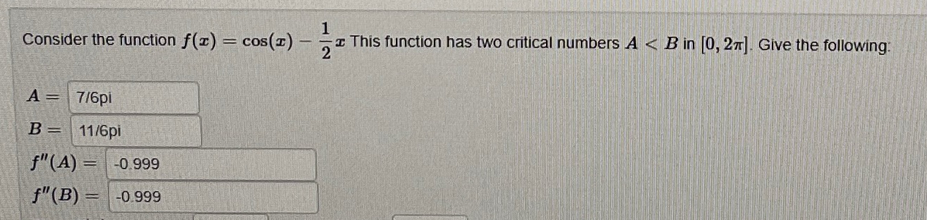 Solved Consider the function f(x)=cos(x)-12x ﻿This function | Chegg.com