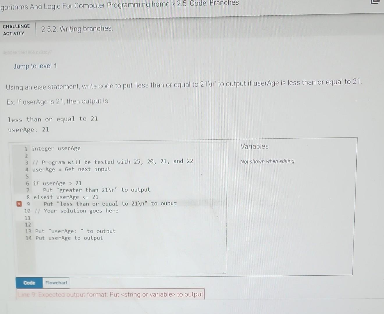 Solved Using an else statement, write code to put "less than | Chegg.com