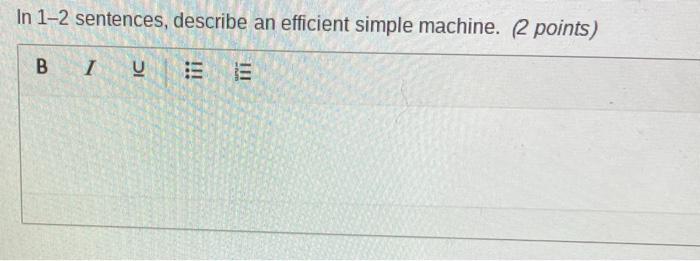 Solved In 1-2 sentences, describe an efficient simple | Chegg.com