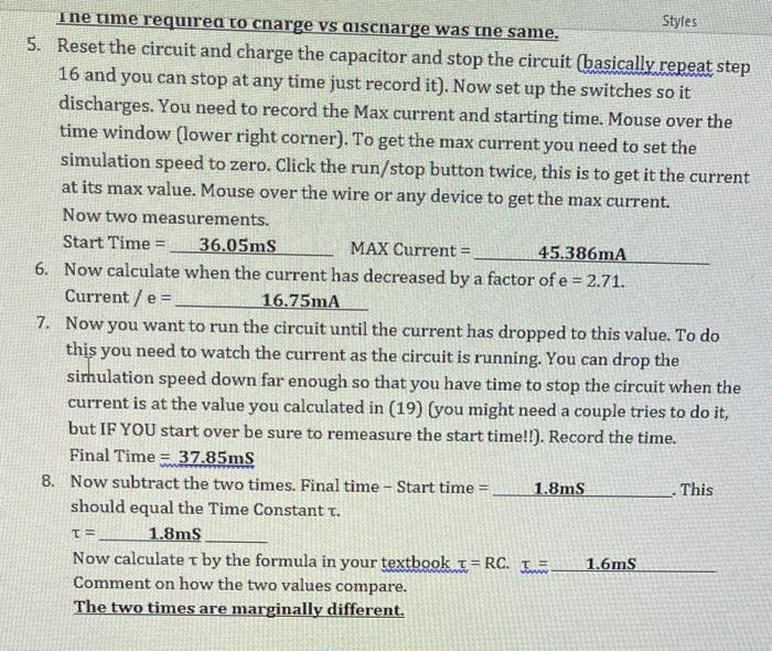 Solved PART II-Complex RC circuits - charging a capacitor L | Chegg.com