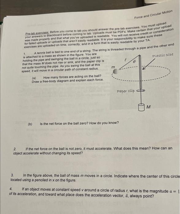 Solved (a) How many forces are acting on the ball? Draw a | Chegg.com