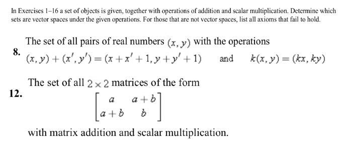 Solved In Exercises 1-16 ﻿a set of objects is given, | Chegg.com