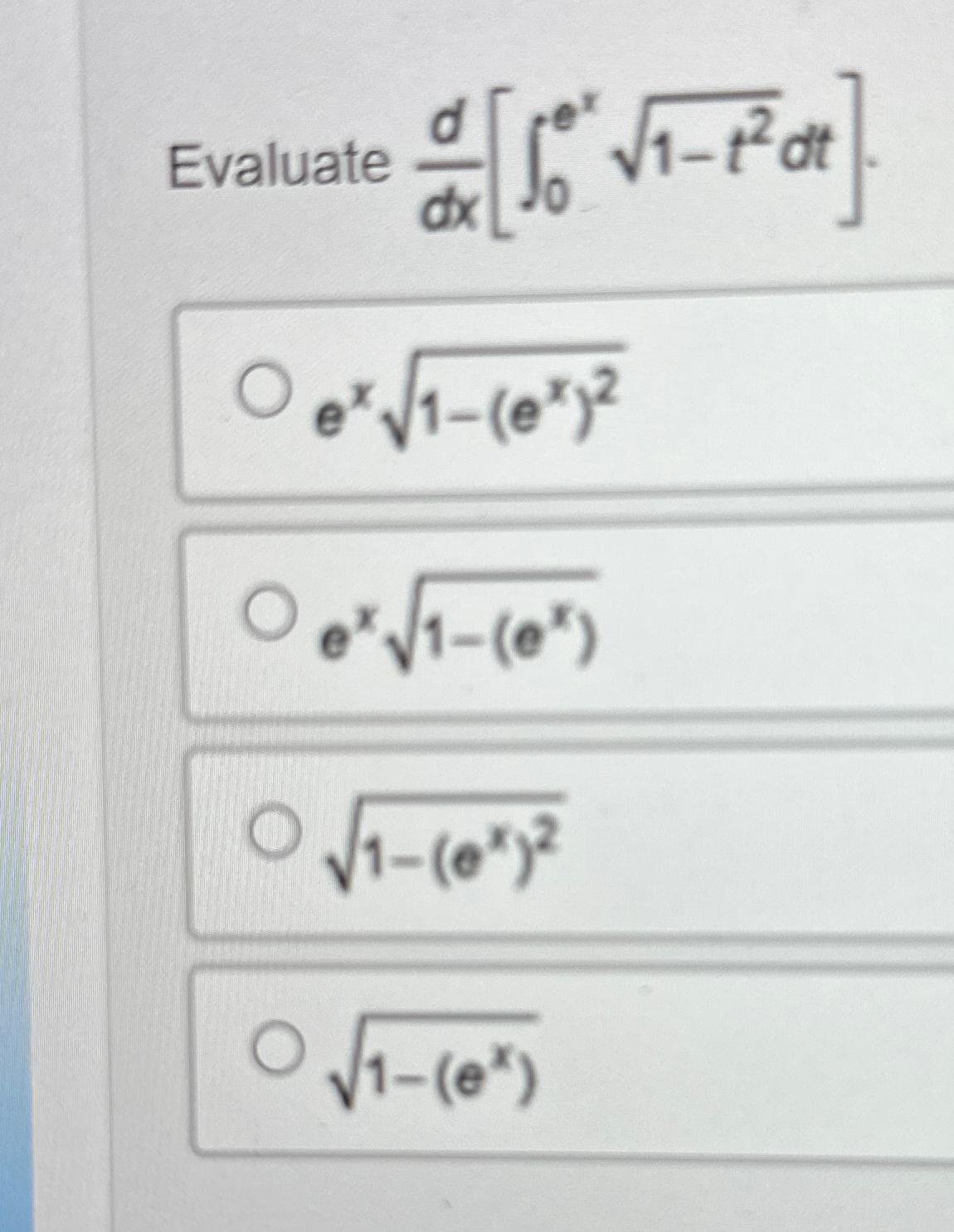 Solved Evaluate | Chegg.com