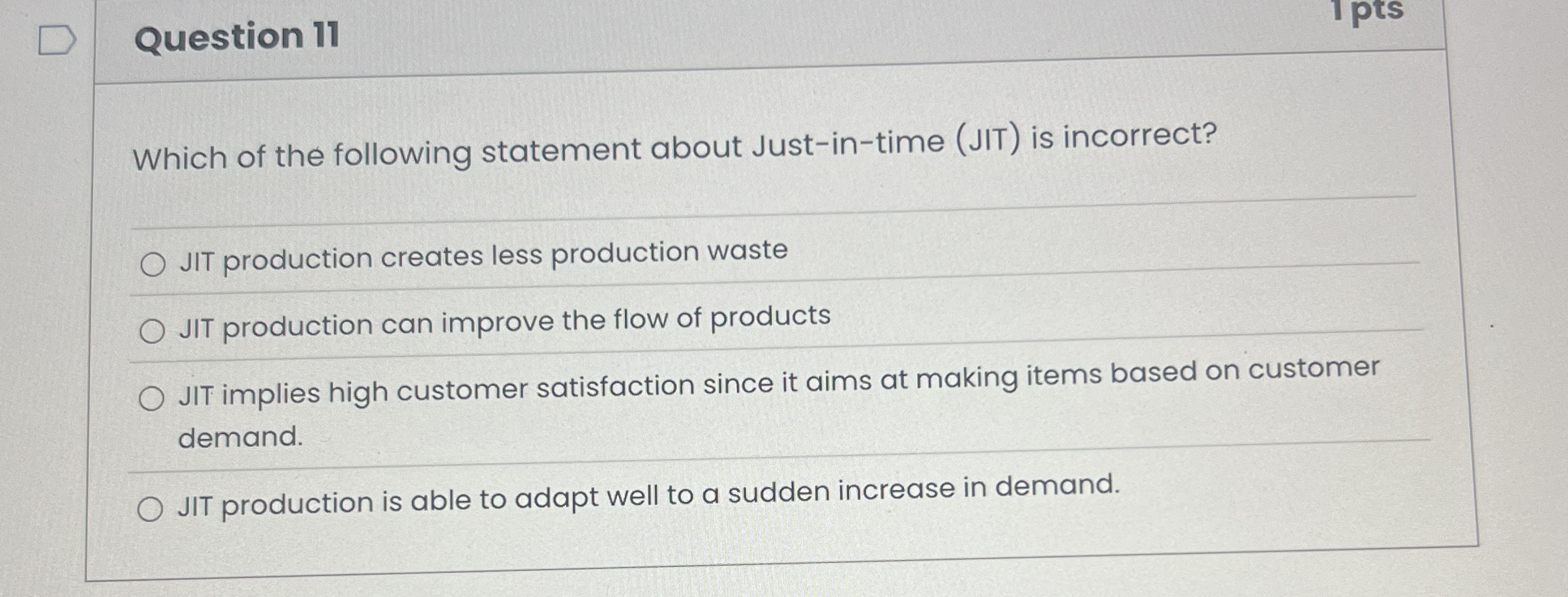 Solved Question 11Which of the following statement about | Chegg.com