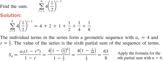 Solved: For Exercise, find the sum of the geometric series, if pos ...