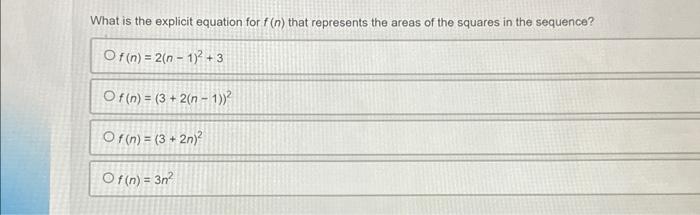 What is the explicit equation for f(n) that | Chegg.com