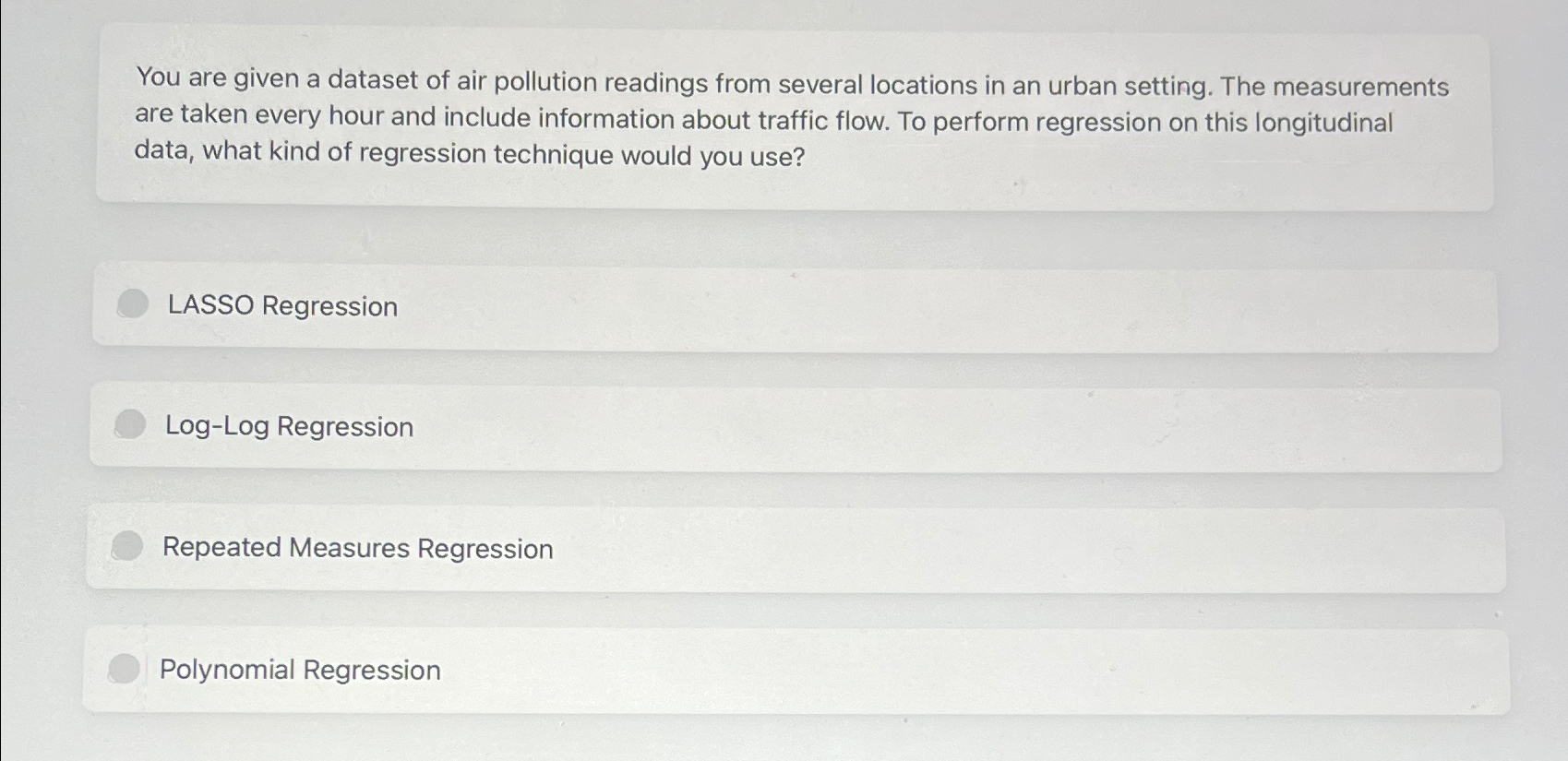 Solved You are given a dataset of air pollution readings | Chegg.com