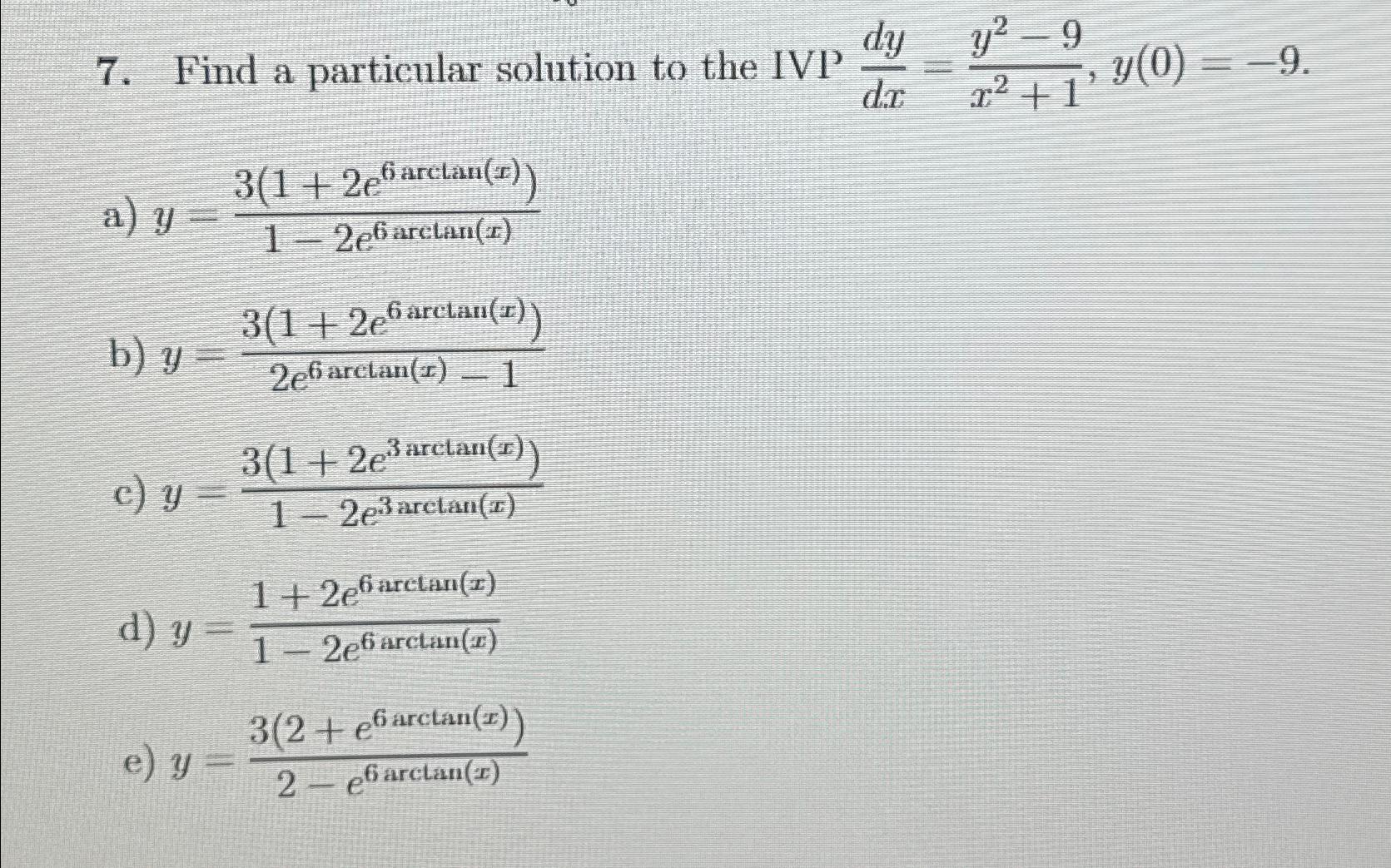Solved Find a particular solution to the IVP | Chegg.com