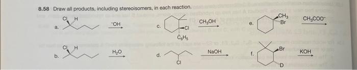 Solved a. c. CH3OH e. CH3COO− b. H2O d. NaOH f. KOH | Chegg.com
